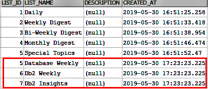 DB2 - exemplos simples - INSERT MULTIPLE ROWS - www.cadcobol.com.br