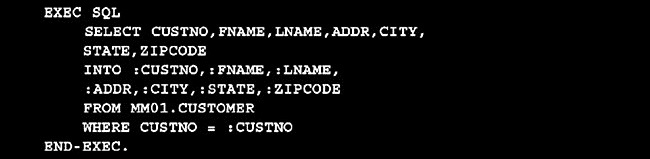 DB2 - Exemplos simples - SELECT de facil e dificil_leitura - www.cadcobol.com.br